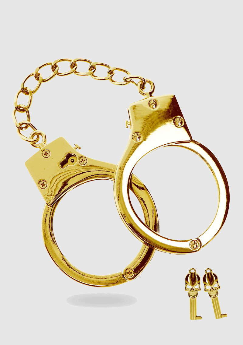 TABOOM Bondage in Luxury - Gold Plated BDSM Handcuffs – TABOOM EU